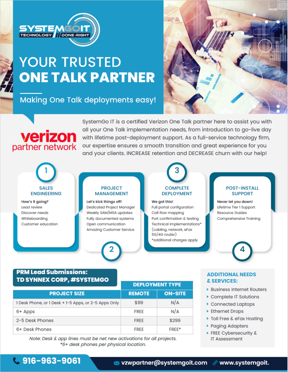 Verizon Partners – SystemGo IT